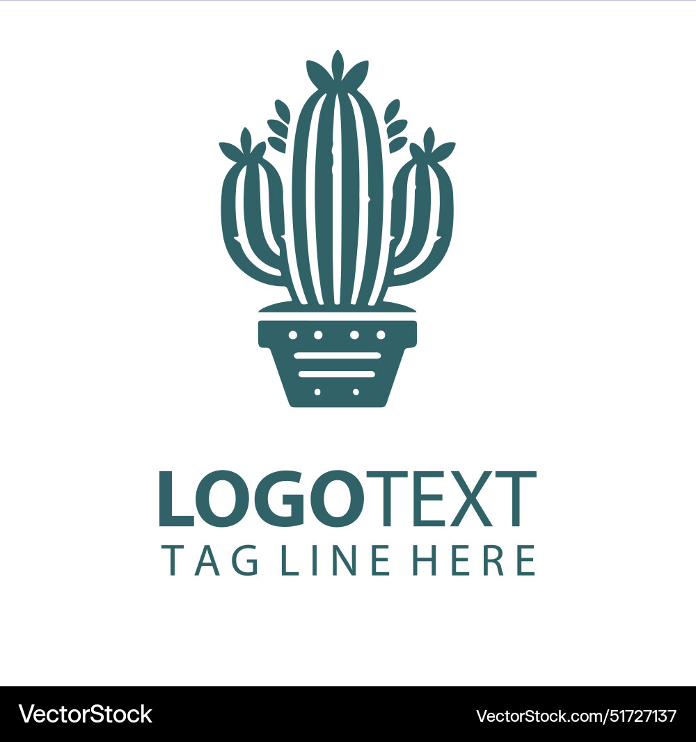 Cactus logo Royalty Free Vector Image - VectorStock