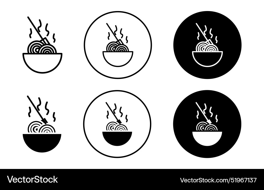 Cooking pasta line art logo set cooking pasta Vector Image