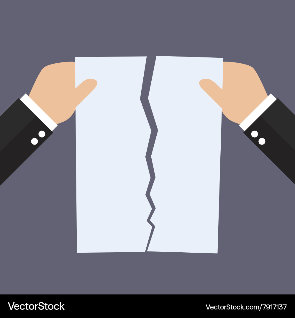 Contract Paper Tearing Vector Images (over 150)
