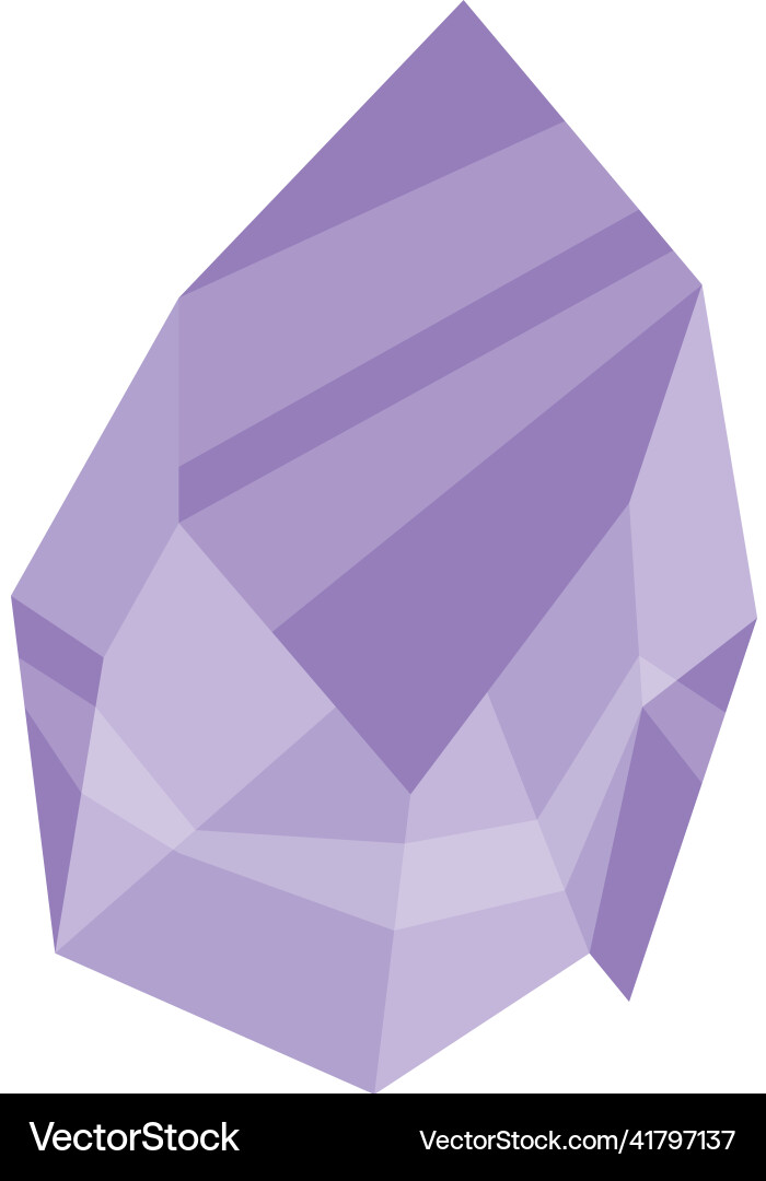 Purple healing crystal Royalty Free Vector Image