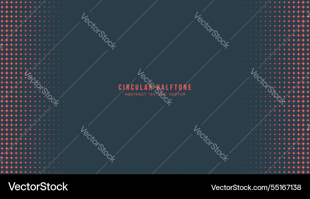 Circular half tone pattern faded vertical border Vector Image