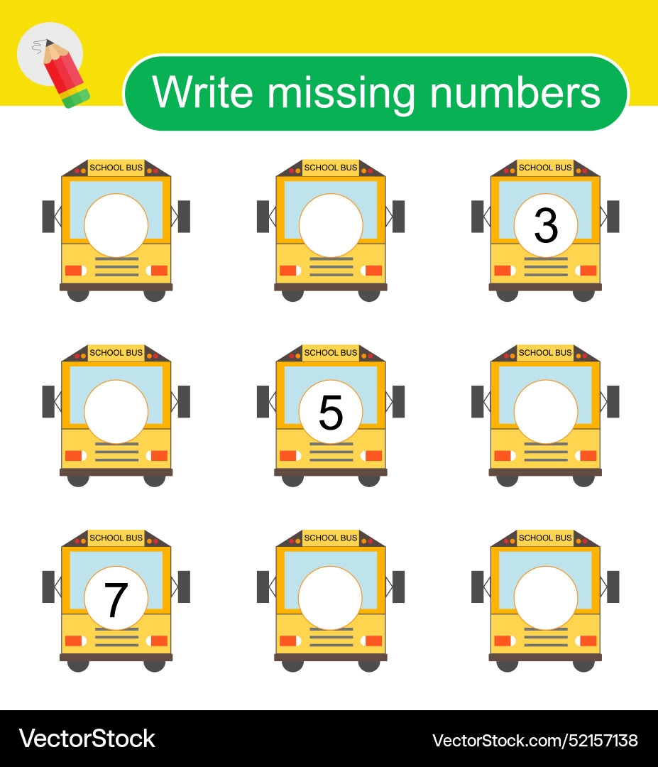 Math activity page for preschoolers Royalty Free Vector