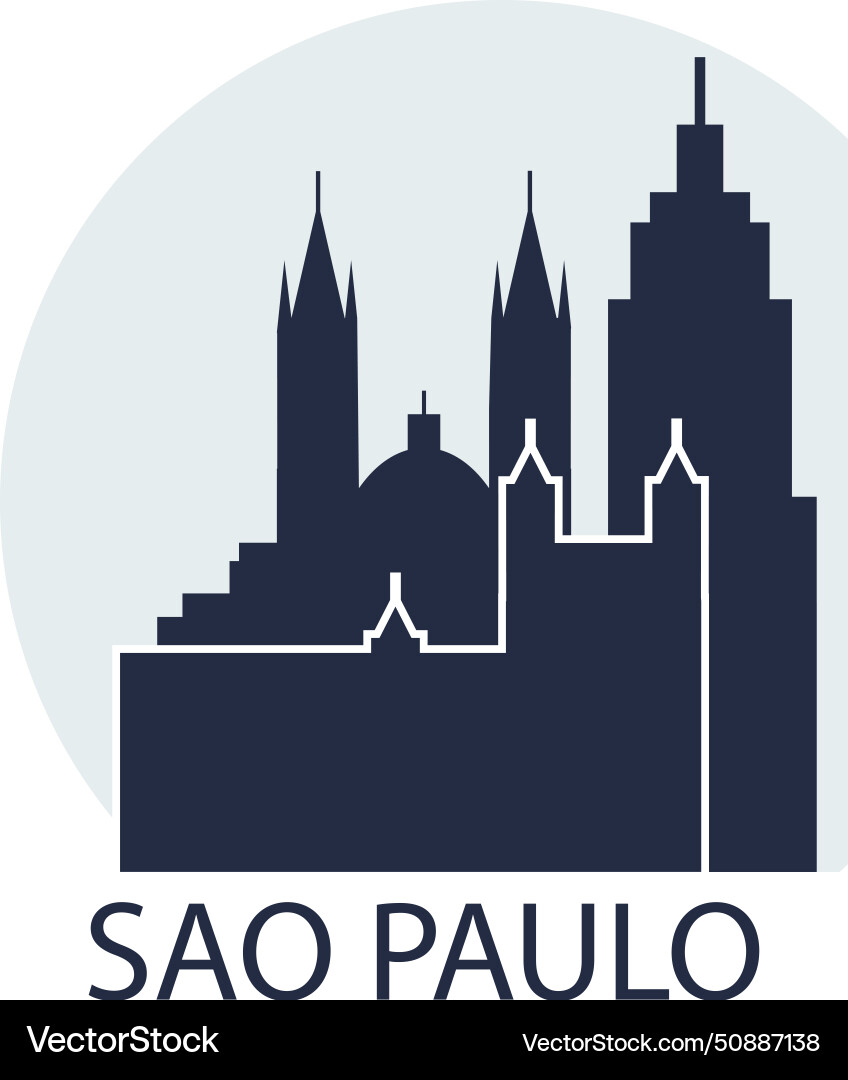 Sao paulo logo Royalty Free Vector Image - VectorStock
