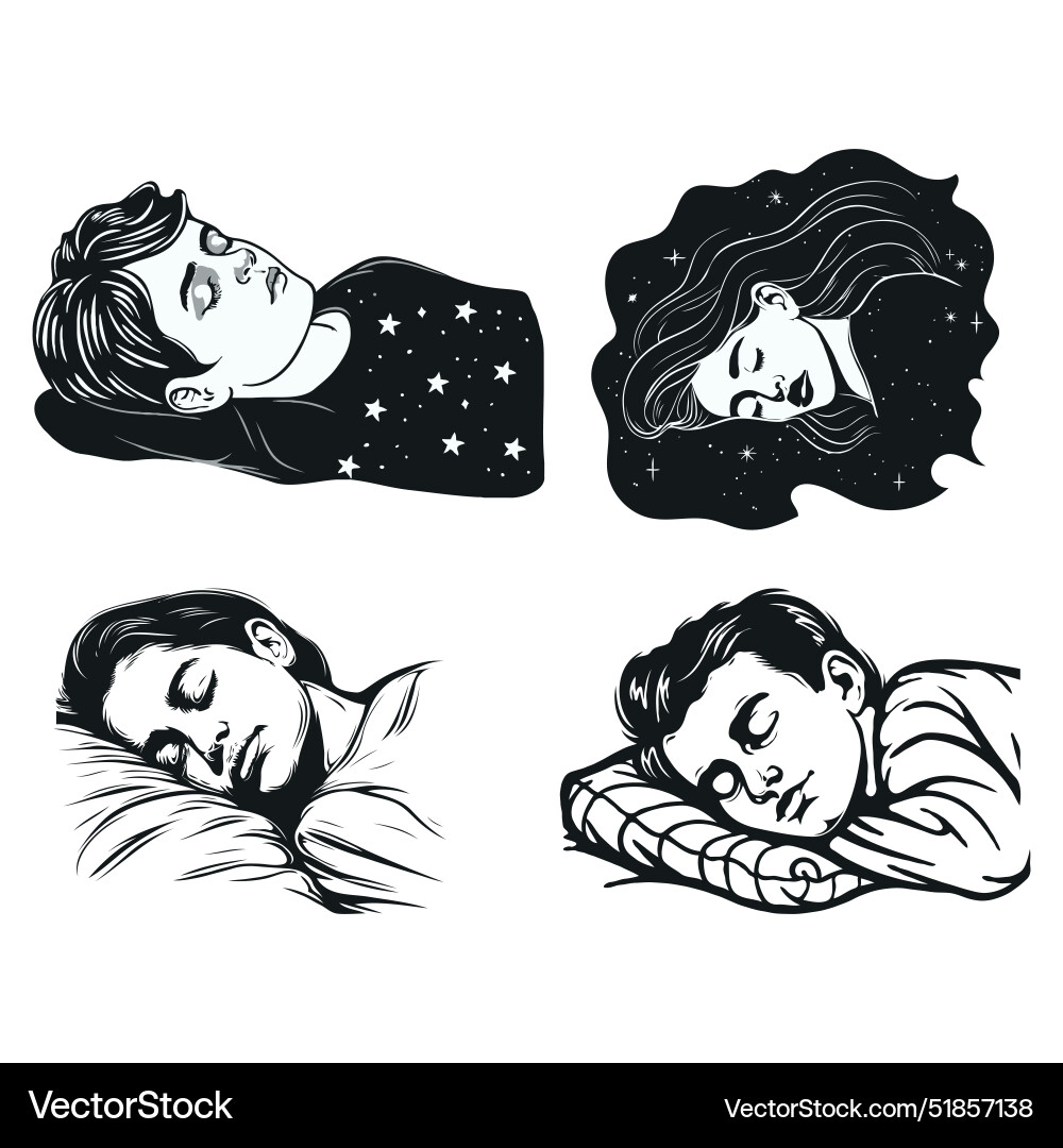 Sleeping clipart Royalty Free Vector Image - VectorStock