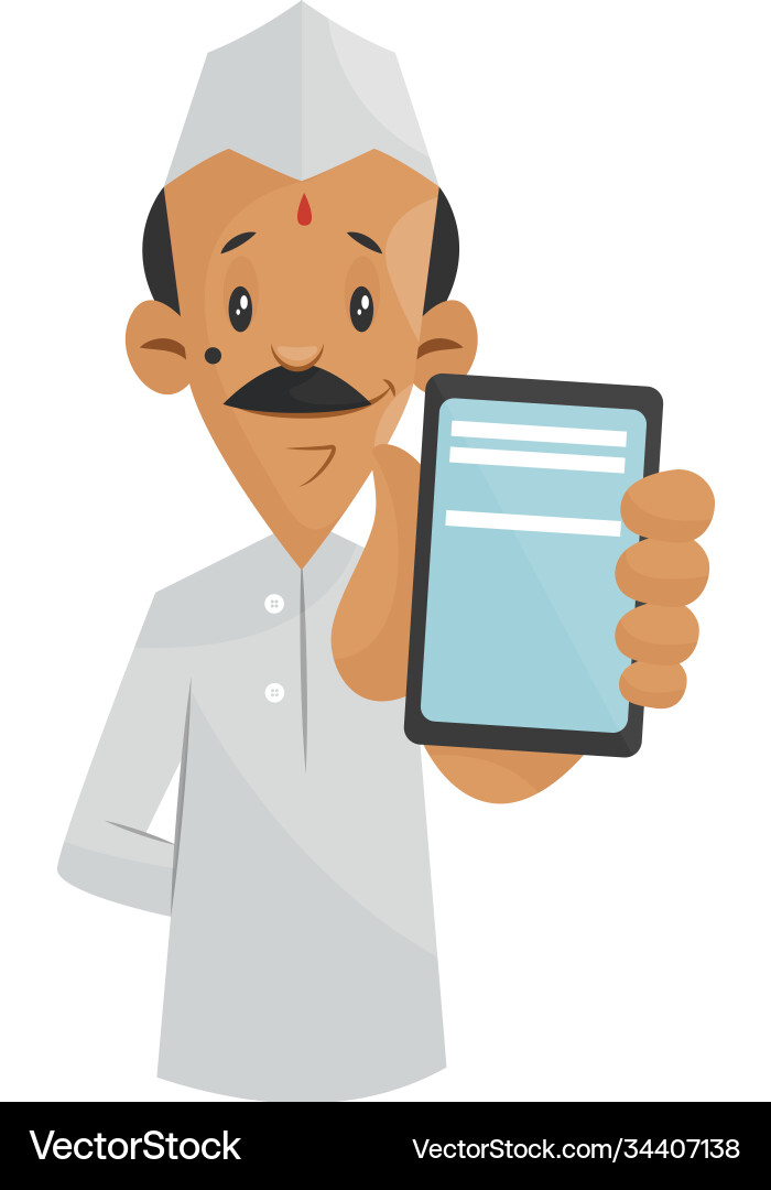 Tiffin service man Royalty Free Vector Image - VectorStock