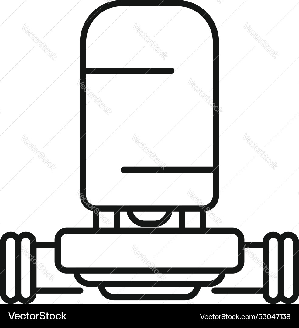 Water filter cartridge replacing icon showing Vector Image