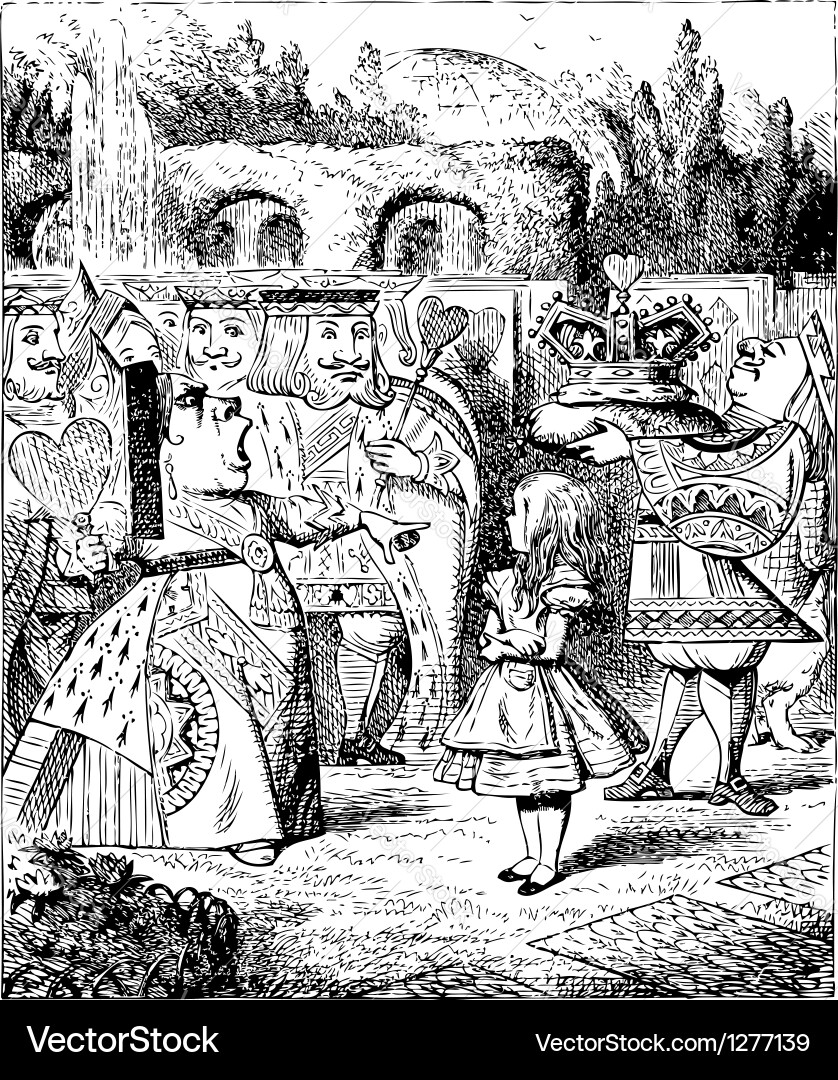 Alice in wonderland Royalty Free Vector Image - VectorStock