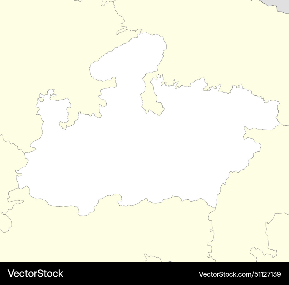 Madhya Pradesh State Map Royalty Free Vector Image