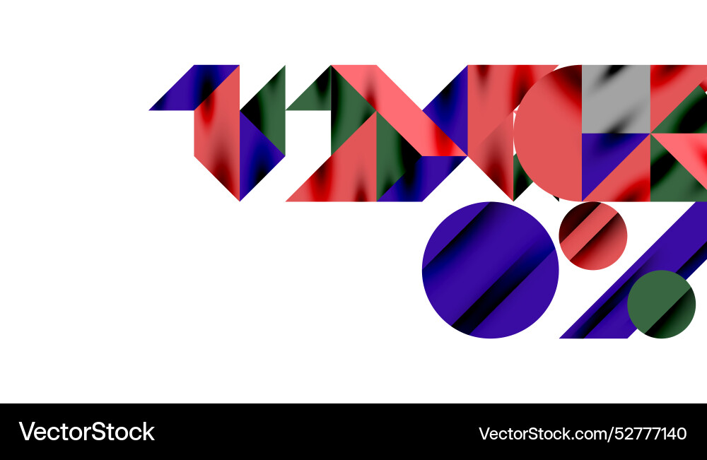 Neo memphis geometric pattern with circles Vector Image