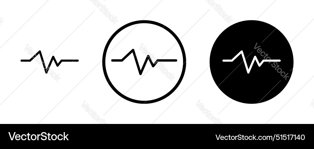 Pulse icon Royalty Free Vector Image - VectorStock