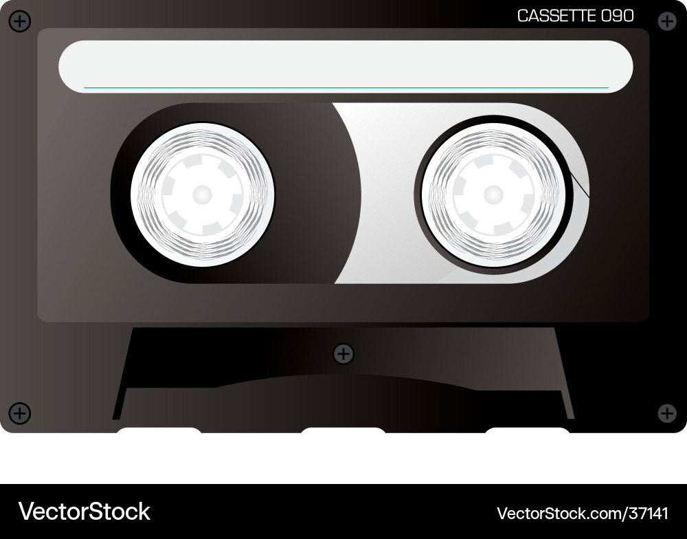 Audio cassette Royalty Free Vector Image - VectorStock