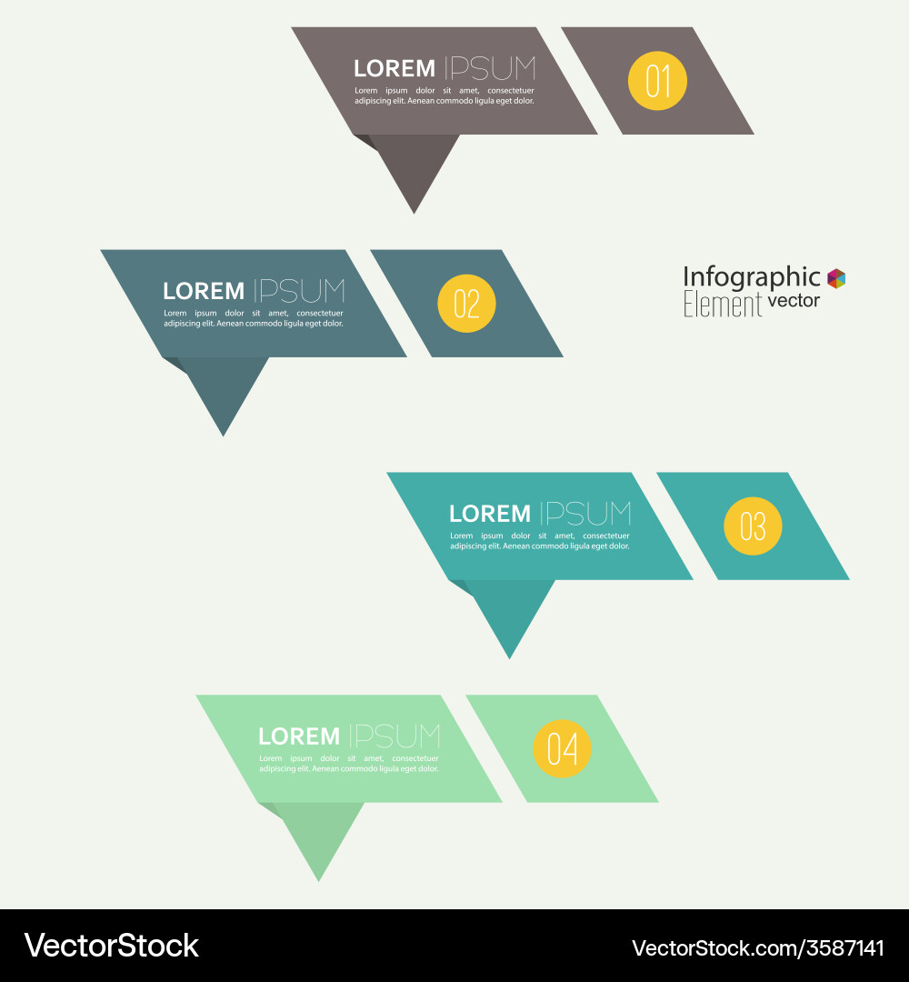 Comparative chart with templates for presentation Vector Image