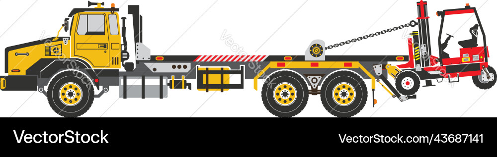 Moffet truck aka forklift non-semi Royalty Free Vector Image