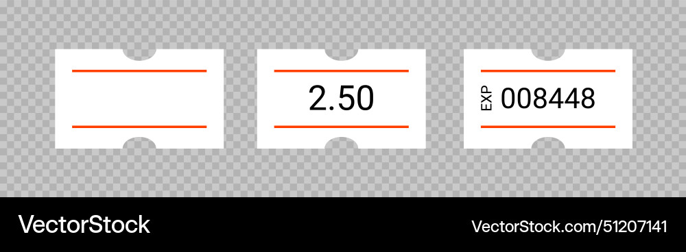 Pricetag sticker label isolated icon price tag Vector Image