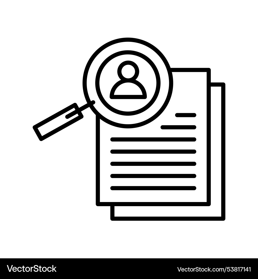 Stack of cv documents paper files icon talent Vector Image