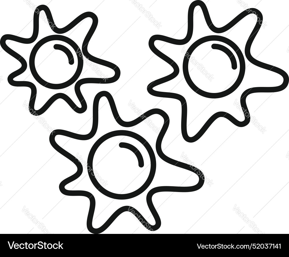 Three round gears interlocking working together Vector Image