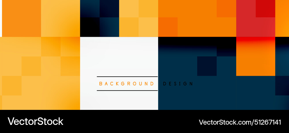 Vibrant design with colorful rectangles and lines Vector Image