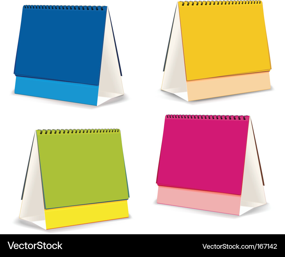 Calendar set Royalty Free Vector Image - VectorStock