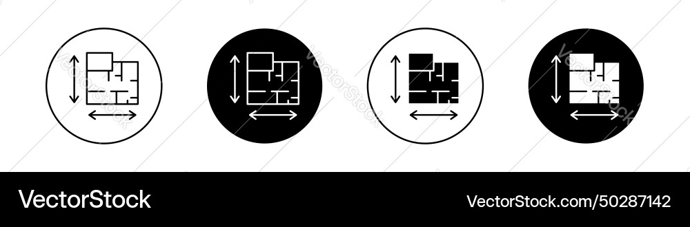 House plan icon Royalty Free Vector Image - VectorStock