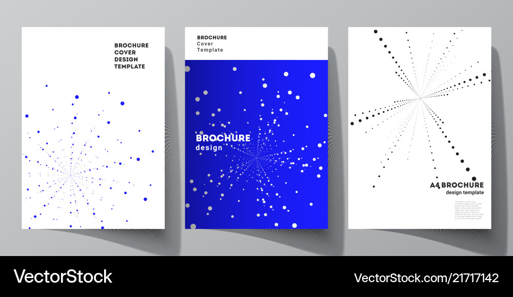 Layout of a4 format modern cover Royalty Free Vector Image