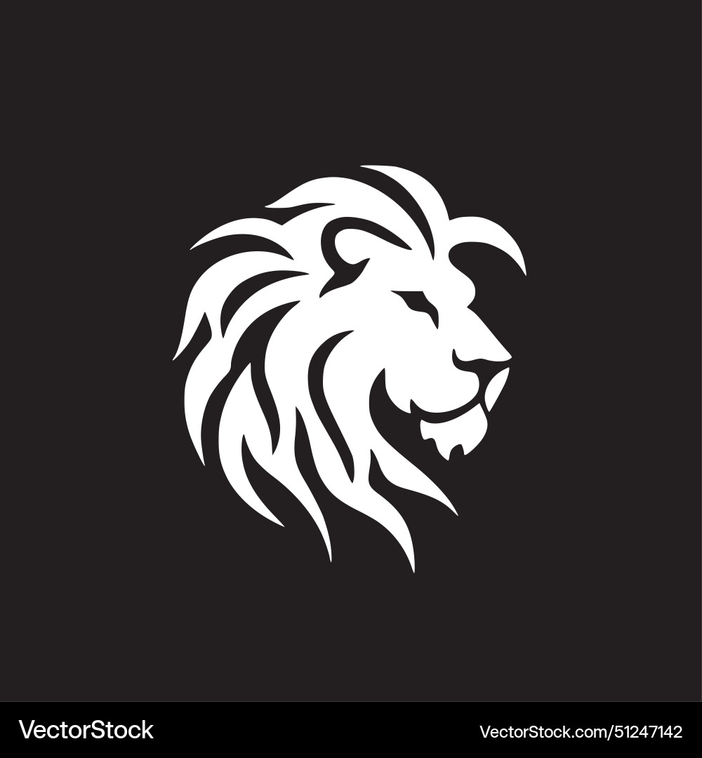 Lion - minimalist and simple silhouette Royalty Free Vector