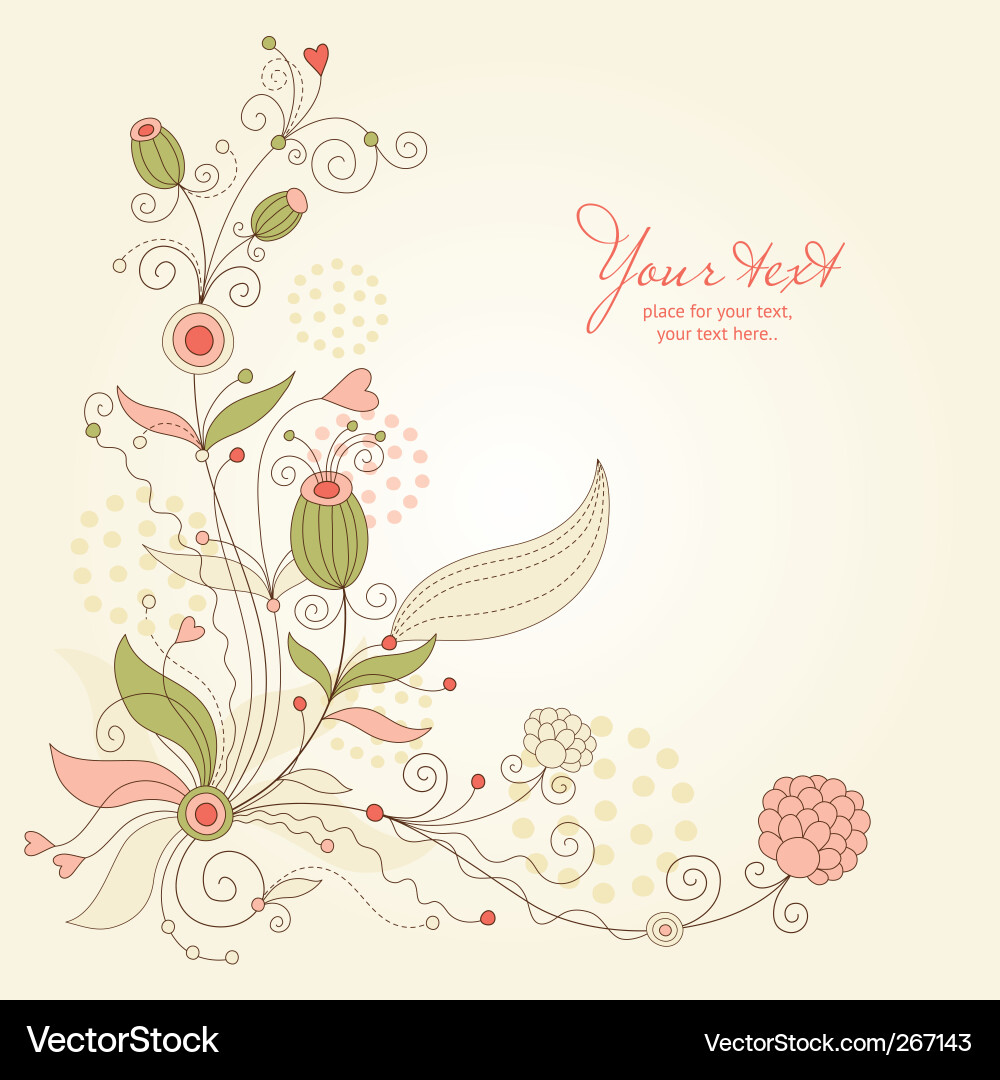 Floral Royalty Free Vector Image - VectorStock