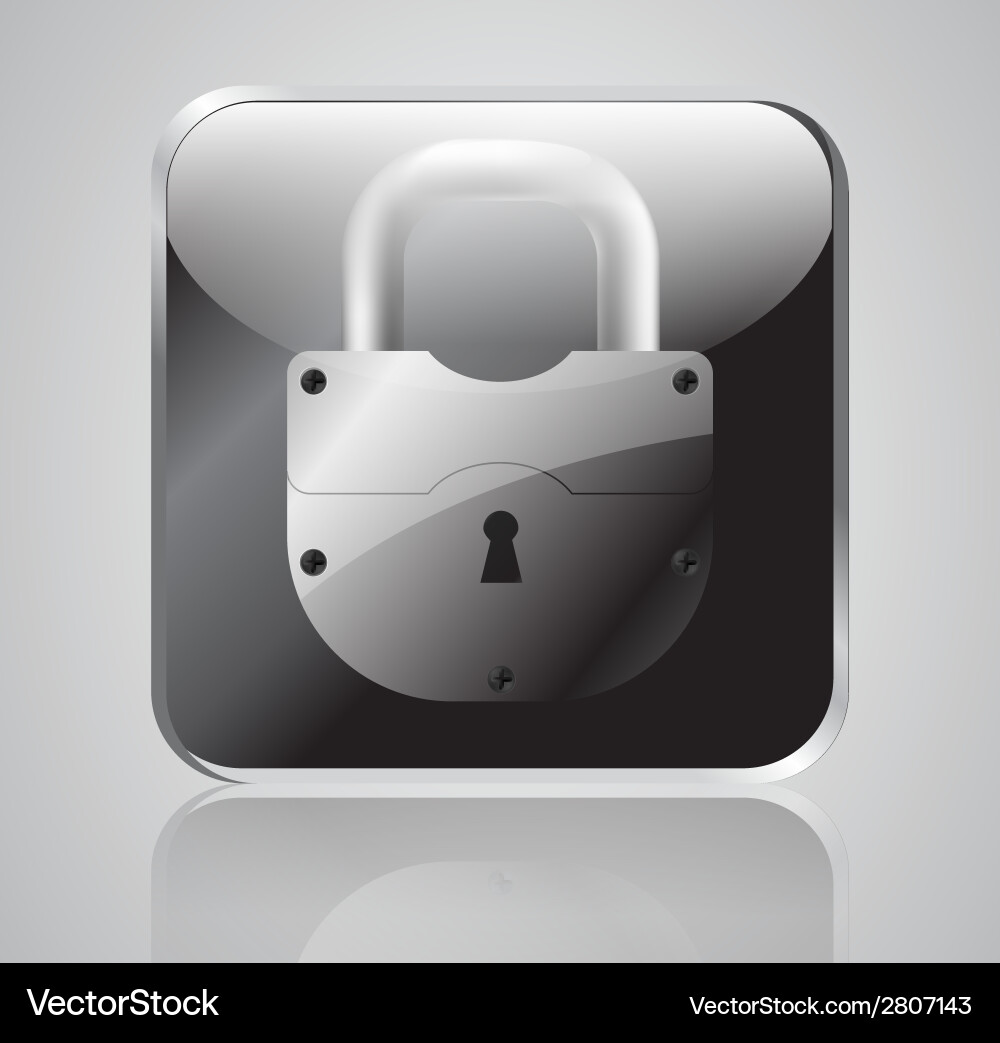Lock Icon Set Royalty Free Vector Image - VectorStock