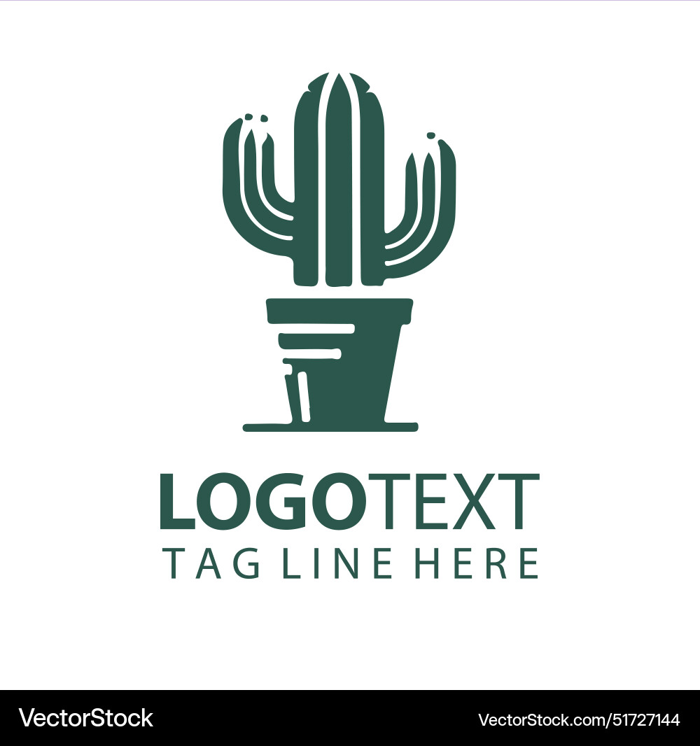 Cactus logo Royalty Free Vector Image - VectorStock
