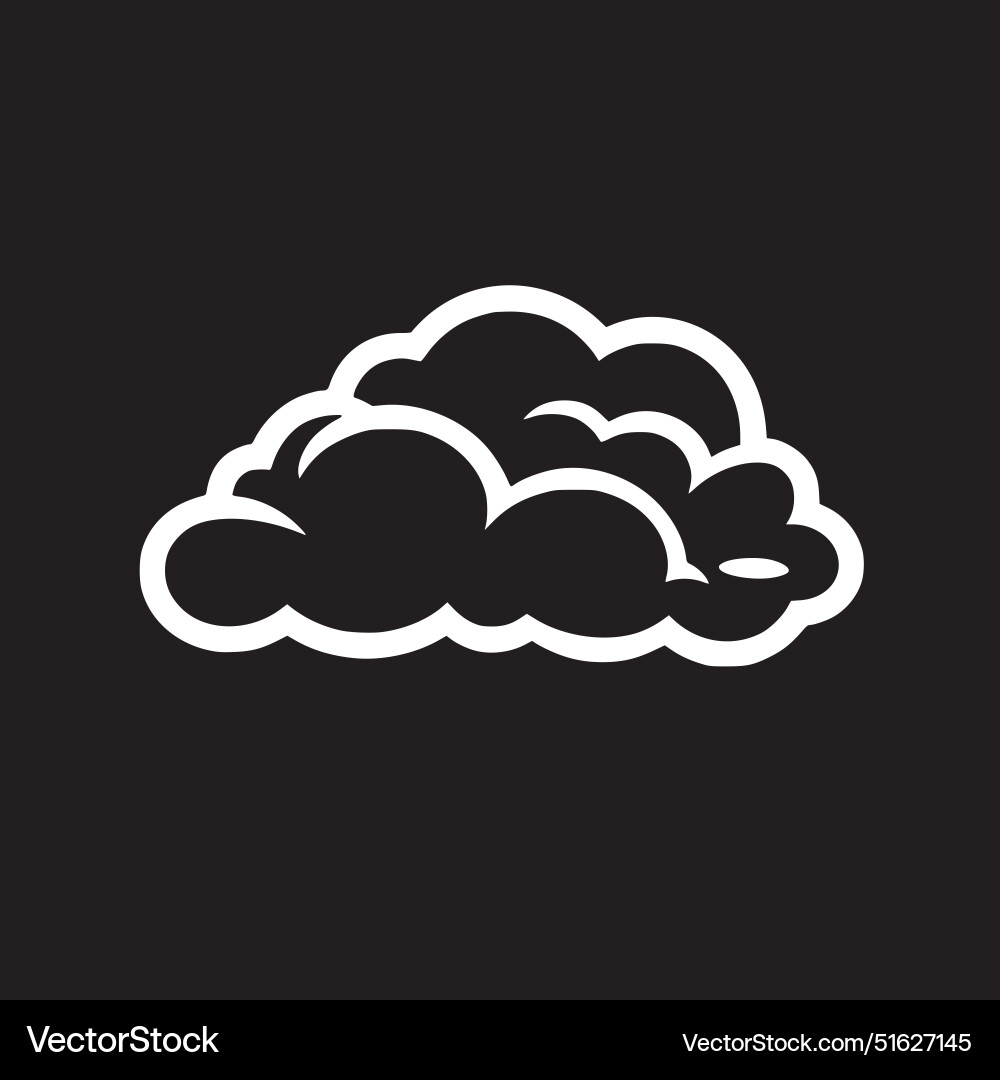 Cloud - high quality logo - ideal for t-shirt Vector Image