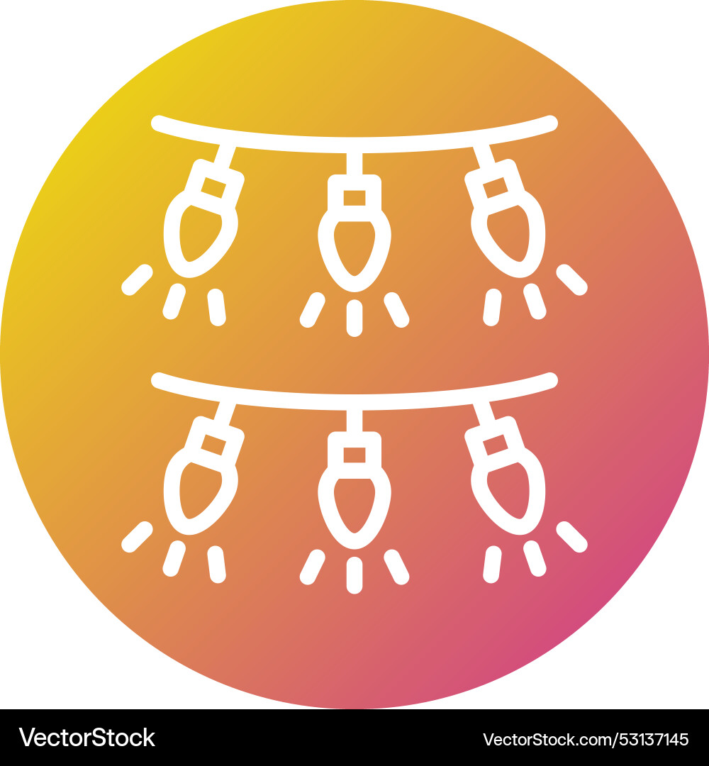 Garland icon design Royalty Free Vector Image - VectorStock