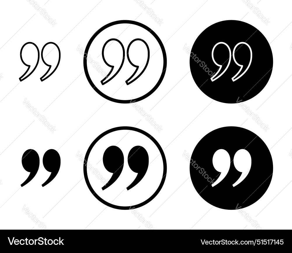 Quote right icon Royalty Free Vector Image - VectorStock