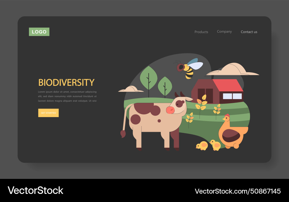 Sustainable Farm Ecosystem Royalty Free Vector Image