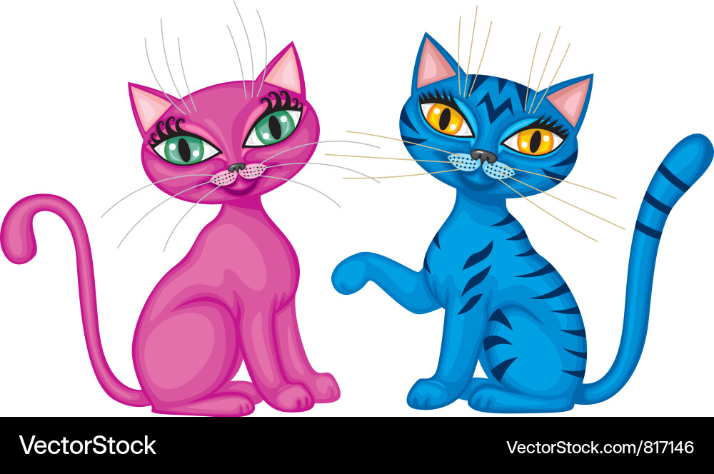 Kittens Royalty Free Vector Image - VectorStock
