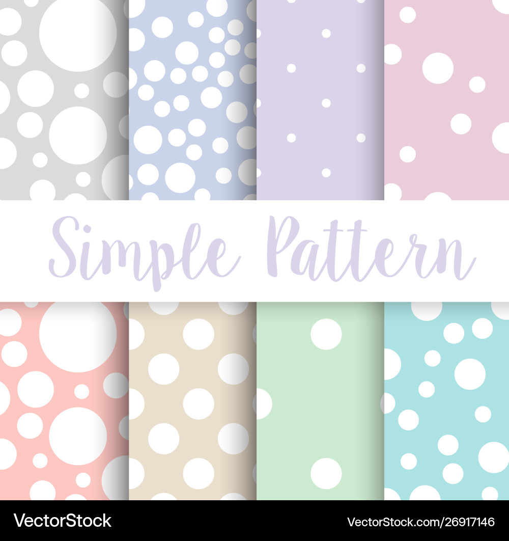 Simple polka dot circle Royalty Free Vector Image