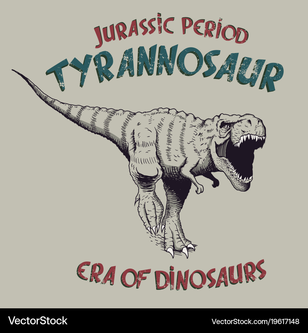 Angry Tyrannosaurus Rex Royalty Free Vector Image