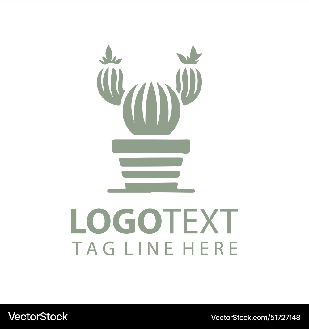 Cactus logo Royalty Free Vector Image - VectorStock