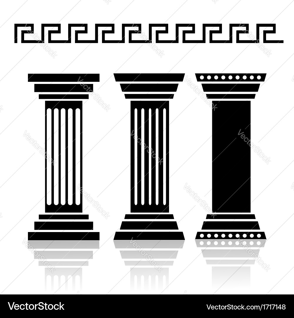Columns Royalty Free Vector Image - VectorStock