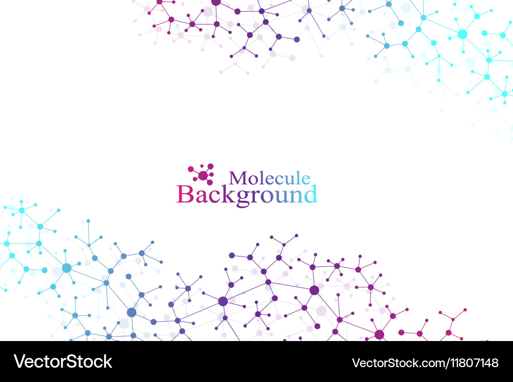 Modern structure molecule dna atom Royalty Free Vector Image