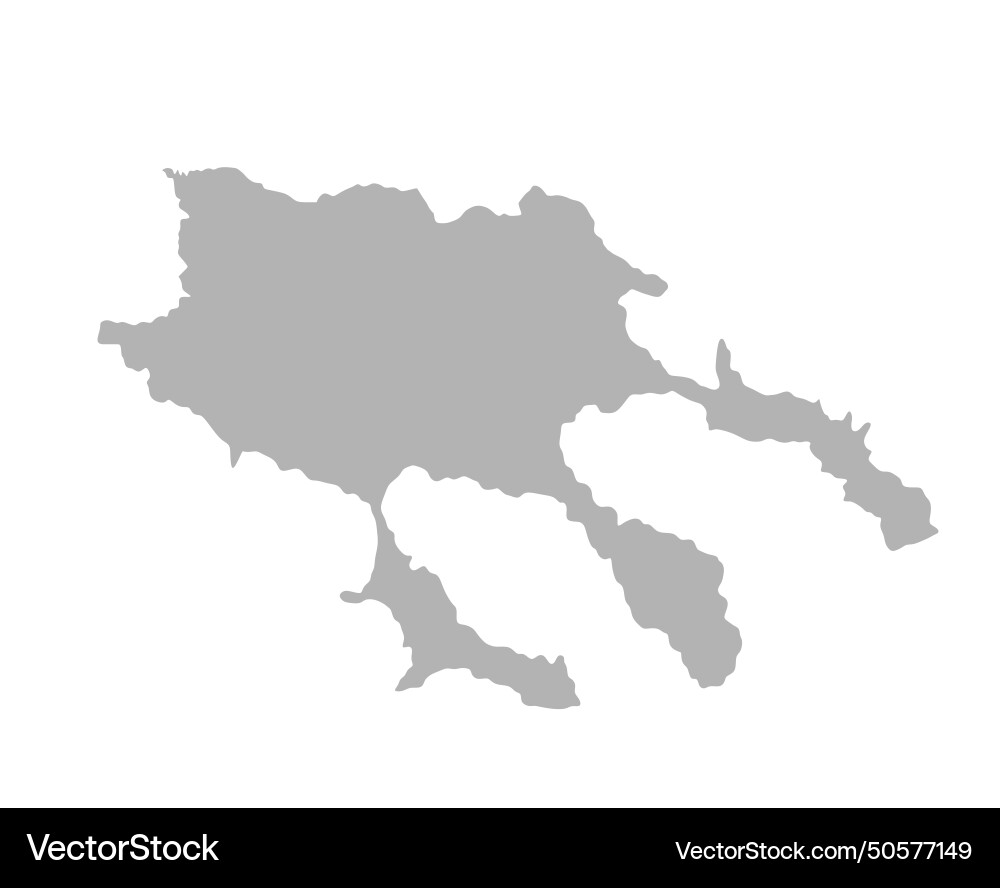 Chalkidiki map silhouette isolated Royalty Free Vector Image