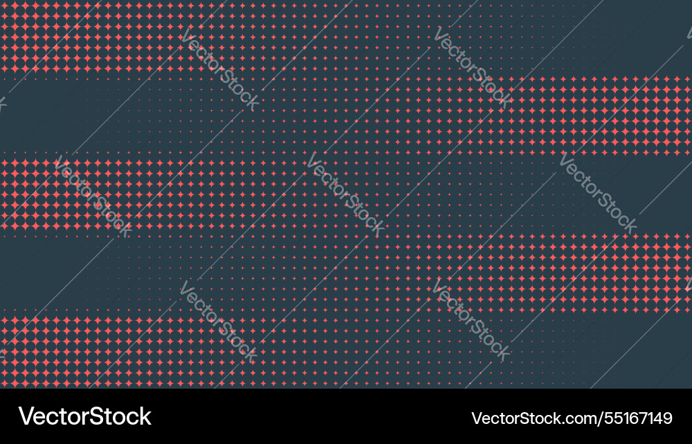 Circular halftone pattern stripes transition Vector Image
