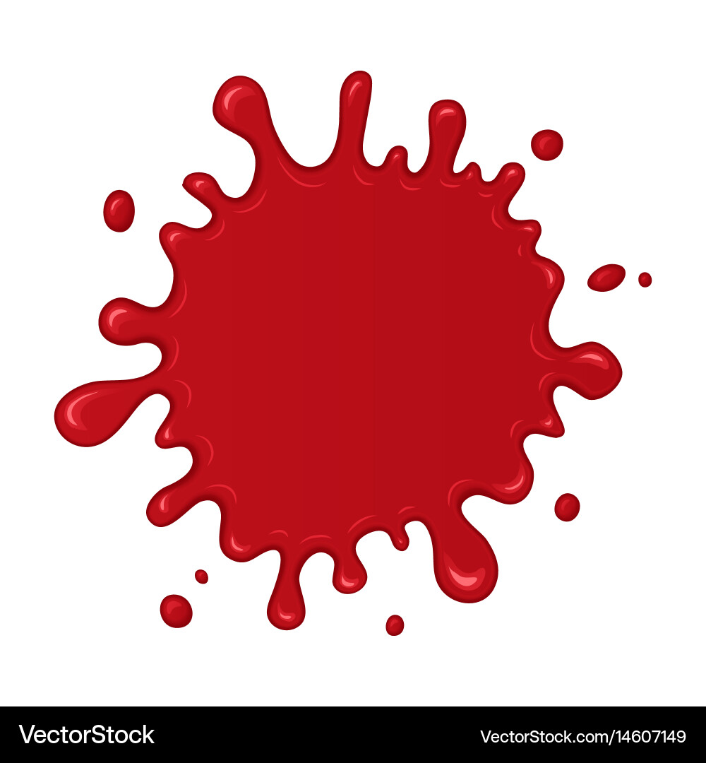Red Paint Splash Royalty Free Vector Image - VectorStock