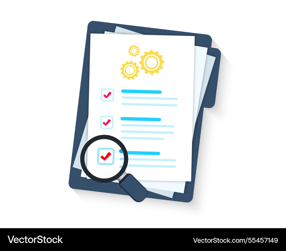 Service clipboard clipboard or checklist Vector Image