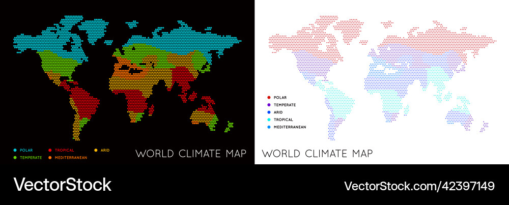Set of flat maps the world infographic map data Vector Image