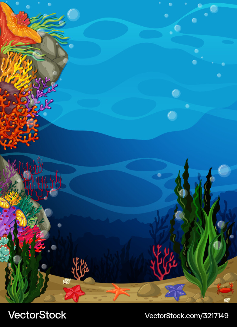 Underwater Royalty Free Vector Image - VectorStock