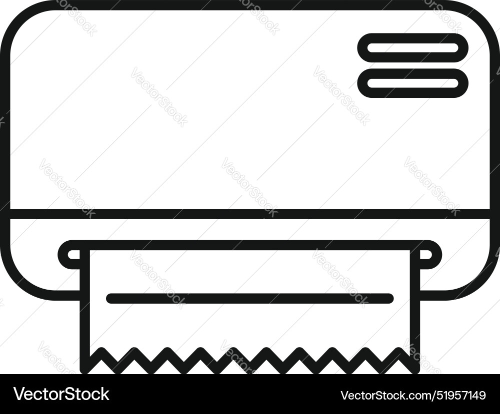 Wall mounted electric hand dryer using motion Vector Image