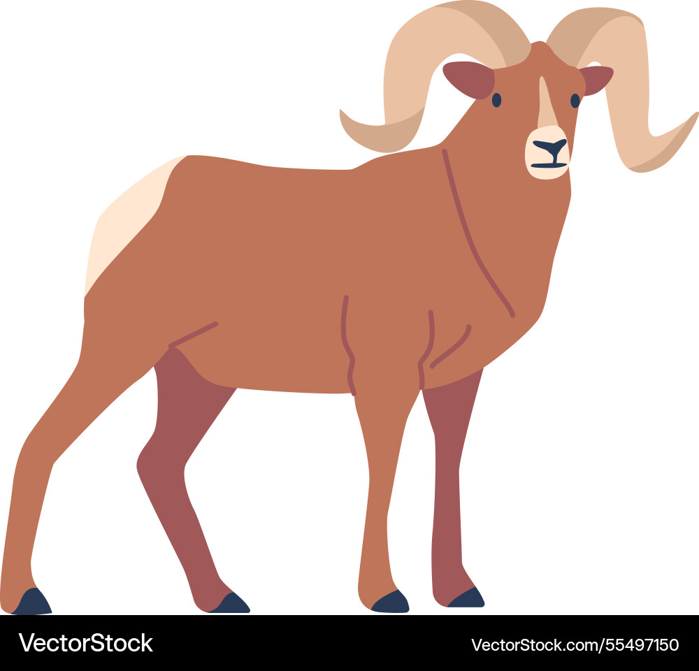 Arctic goat animal Royalty Free Vector Image - VectorStock