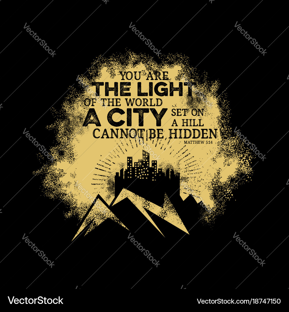 Bible lettering christian art Royalty Free Vector Image