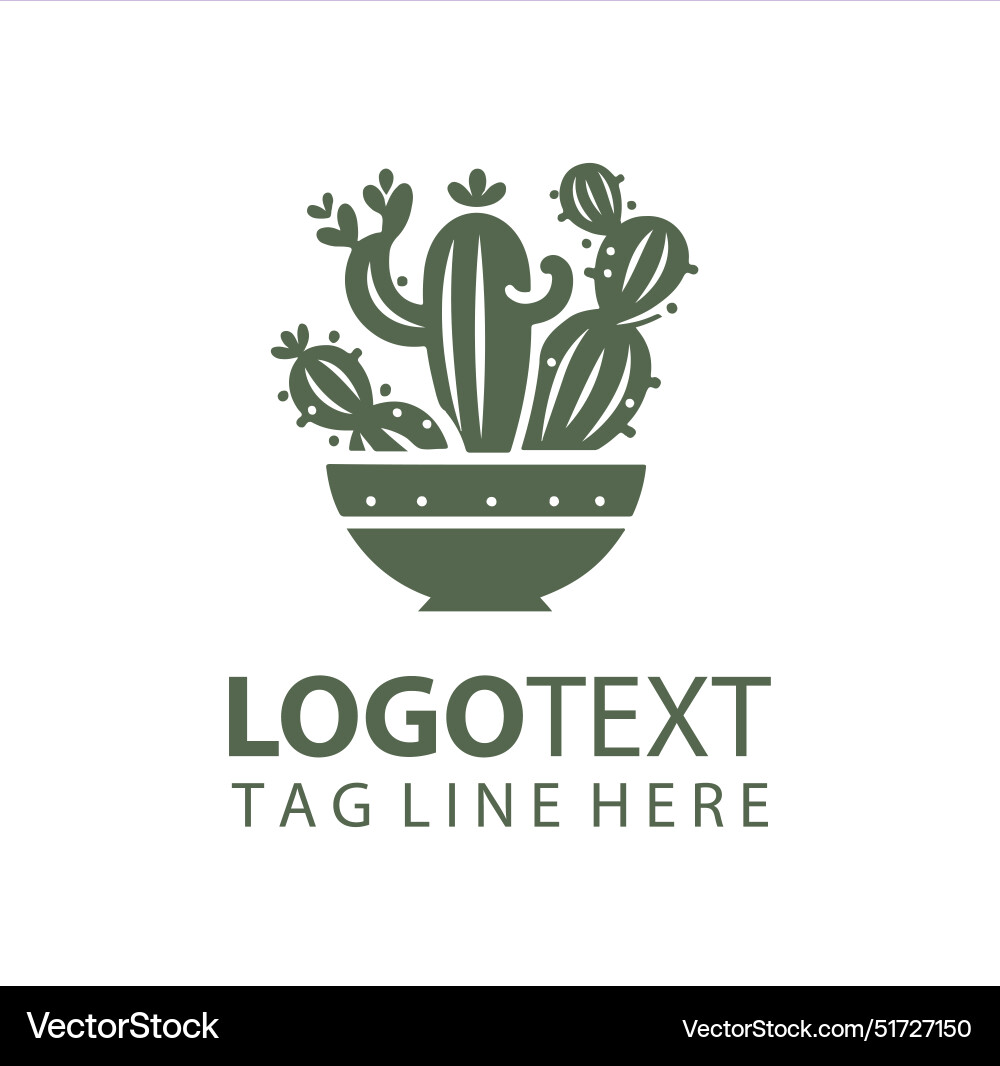 Cactus logo Royalty Free Vector Image - VectorStock