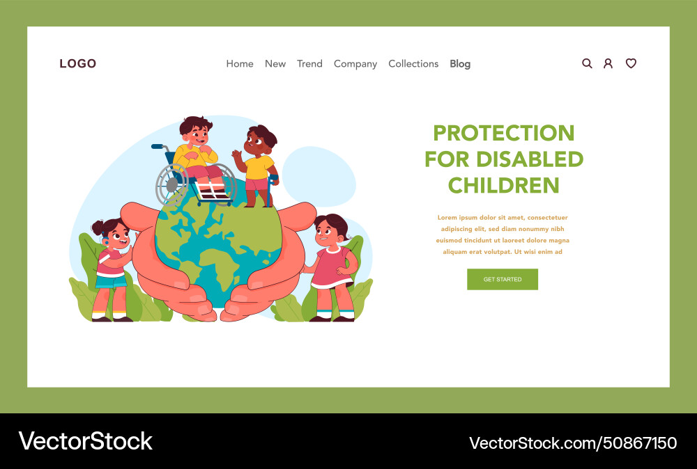 Child rights concept Royalty Free Vector Image