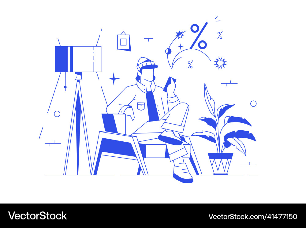 Consumer service personal discount and sales Vector Image